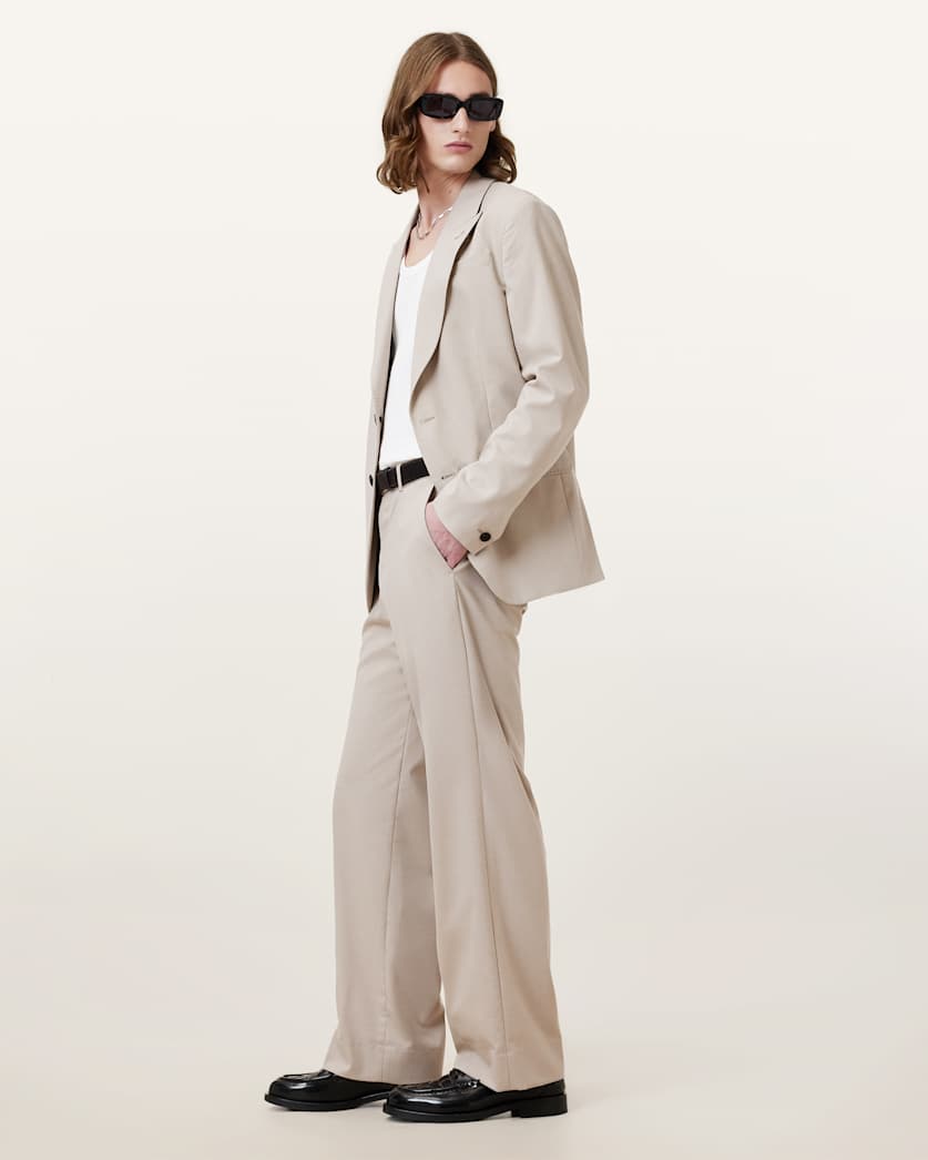 Gallow Relaxed Fit Tailored Trousers HAMMOCK TAUPE | ALLSAINTS